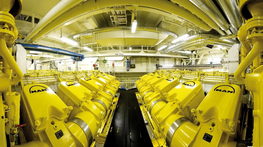 Inside Cruise Ship Engine Room