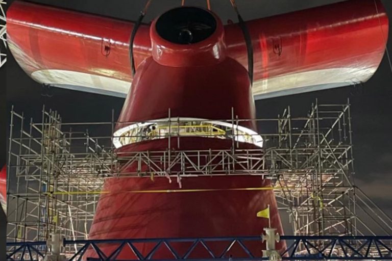 Carnival Panorama Gets Funnel Back After Drydock - Cruise Industry News ...