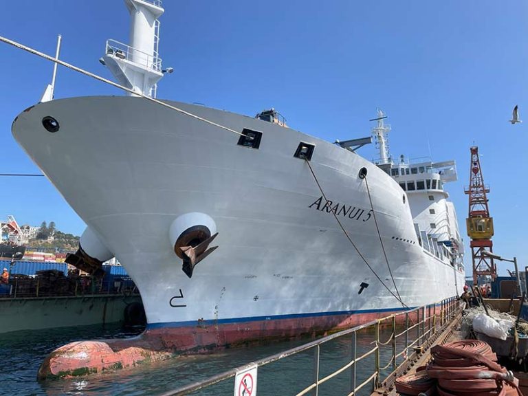 Aranui 5 Drydocking in Chile - Cruise Industry News | Cruise News