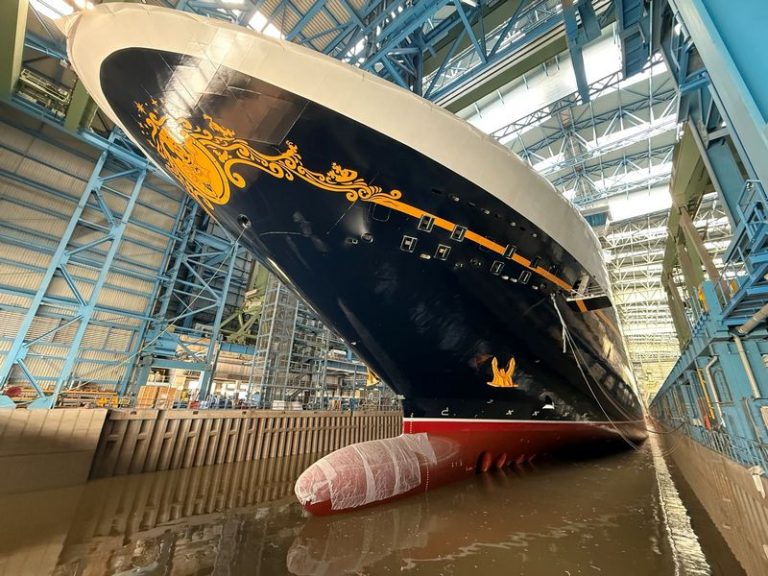 Disney Destiny Hits the Water at Meyer Werft - Cruise Industry News | Cruise News