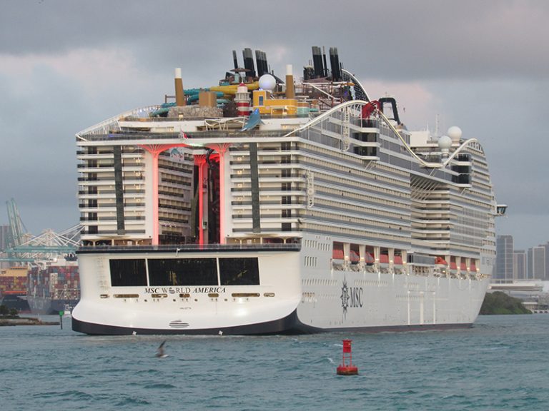 First Photos: MSC World America Arrives in Miami for Maiden Season - Cruise Industry News ...