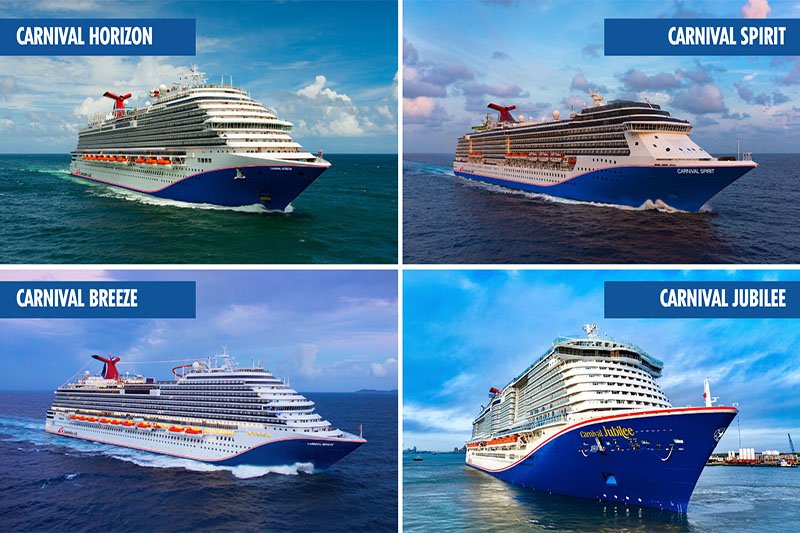 Four Carnival Ships for Galveston, Including Horizon and Spirit ...