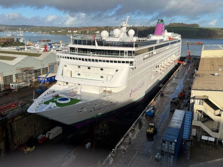 Ambassador’s Ambition Set for Big Drydocking in Falmouth - Cruise Industry News | Cruise News