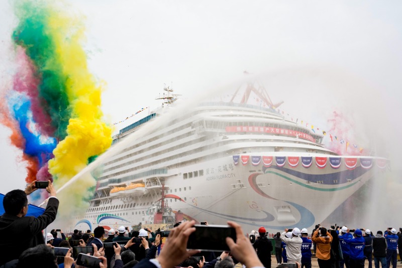 Adora Flora City Touches Water for First Time in Shanghai - Cruise ...