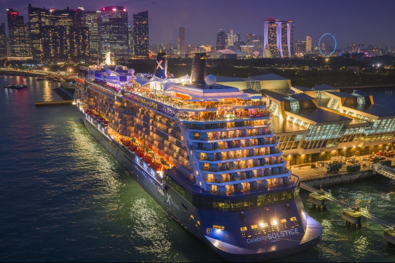 Upgraded Celebrity Solstice Sets Sail from Singapore - Cruise Industry ...